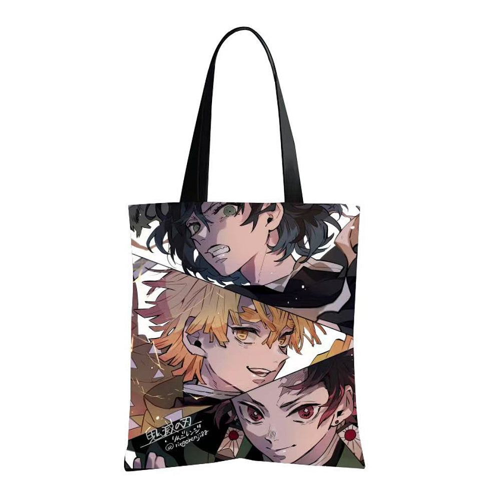 Waterproof Oxford Tote Bag with Flocking Print - Demon Slayer Inosuke ...